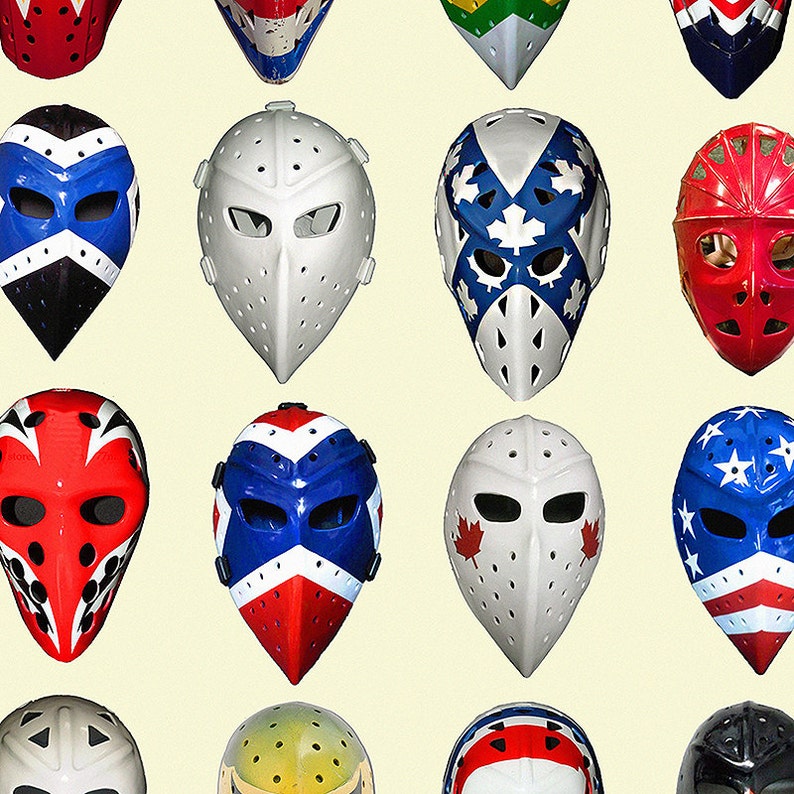 Vintage Collection of the Hockey Masks from all Eras | Etsy