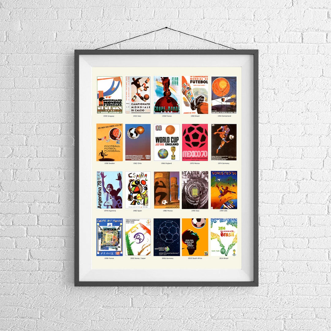 Football Poster - Evolution of Soccer - Adidas - World Cup Poster ...