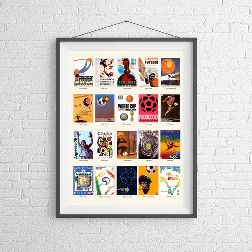 Football Poster Evolution of Soccer Adidas World Cup - Etsy