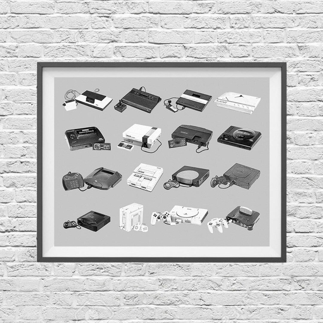 History of the Video Game Poster Video Game Art Video Game Poster Gamer ...