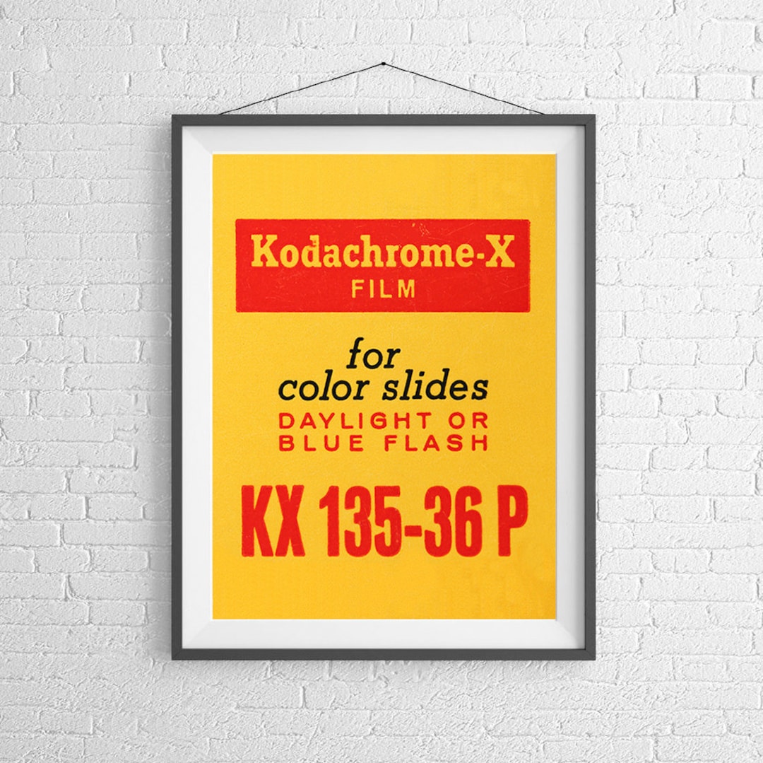 Kodak Kodachrome-x - Vintage Film Box - 35mm Film - Ilford Agfa - Art ...