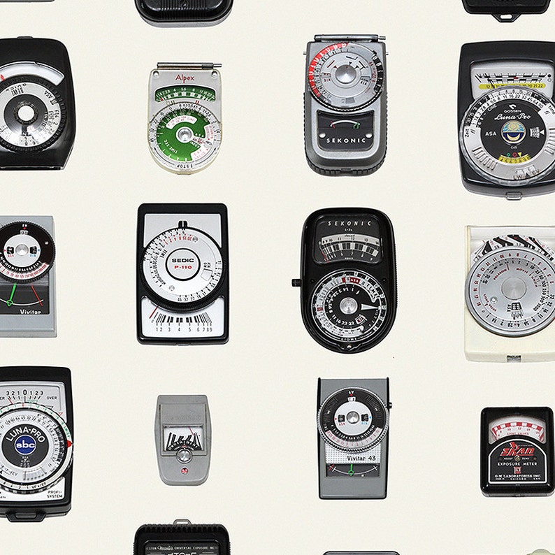 Vintage Light Meters Photography Poster Analogue Camera | Etsy