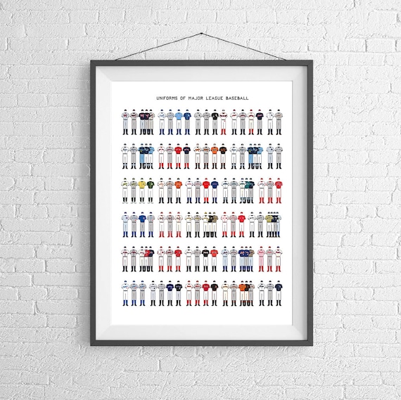 History of the Baseball Uniforms Baseballs From All Eras - Etsy