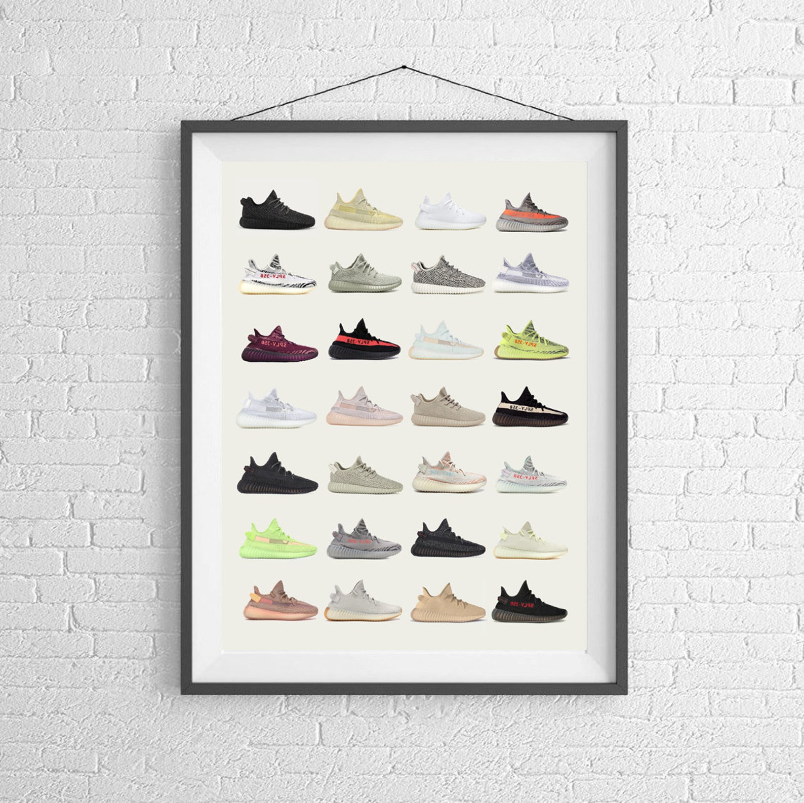 Adidas Yeezy 350 Collection Kayne West Poster Sneaker - Etsy