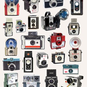 Vintage Retro Camera Poster - Kodak Brownie - History of Photography ...