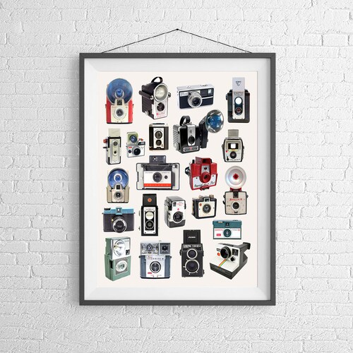 Vintage Retro Camera Poster Kodak Brownie History of - Etsy