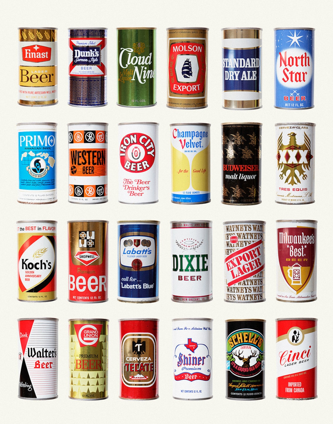 Beer Poster Vintage Beer Can Poster Beer Art | Etsy