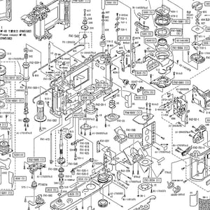 Nikon F3 SLR - F 35mm Rangefinder Camera Poster - Art Print - Blueprint ...