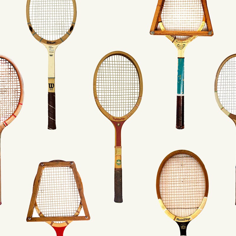 Vintage Tennis Racquet Poster Art Wall Print Wimbledon - Etsy