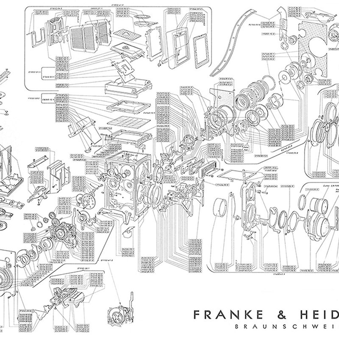 Rolleiflex 2.8F TLR Camera Poster Art Print Blueprint | Etsy
