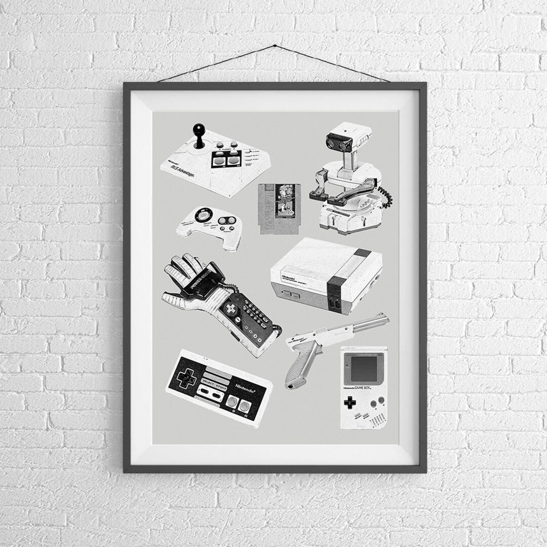 Classic Nintendo Video Game Poster - Video Game Poster - Nintendo ...