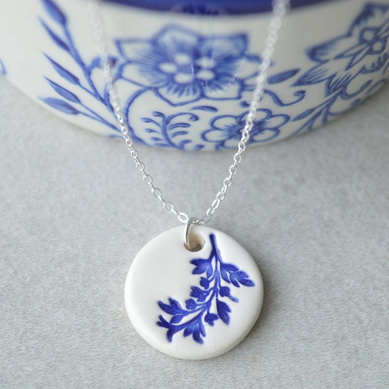 Ceramic Pendant Necklace - Etsy