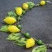 Lemon Necklace Glass Fruit Necklace Citrus Necklace Statement Yellow ...