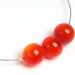 Red Necklace Glass Bubble Necklace Glass Ball Necklace Bold Chunky ...