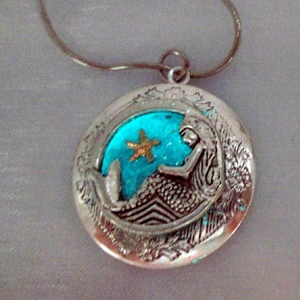 Mermaid Locket - Etsy