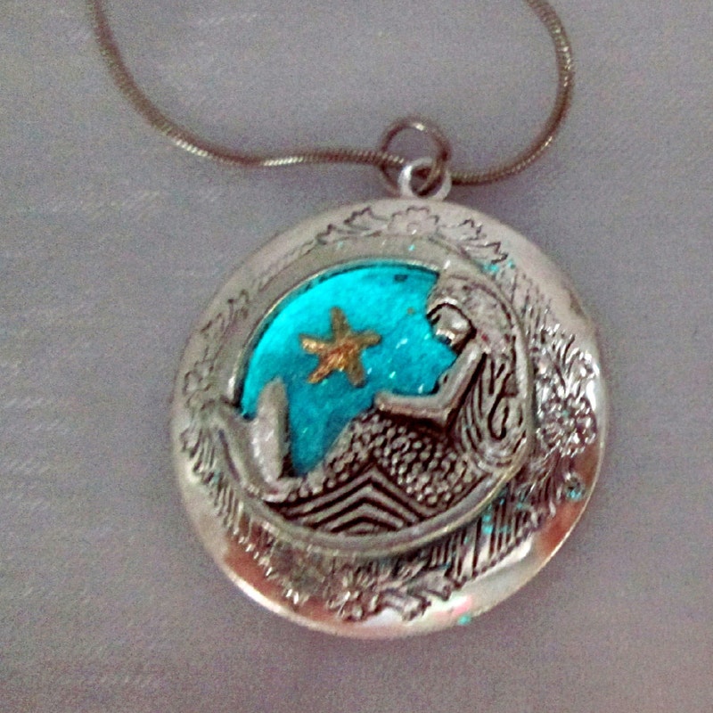 Mermaid Locket - Etsy