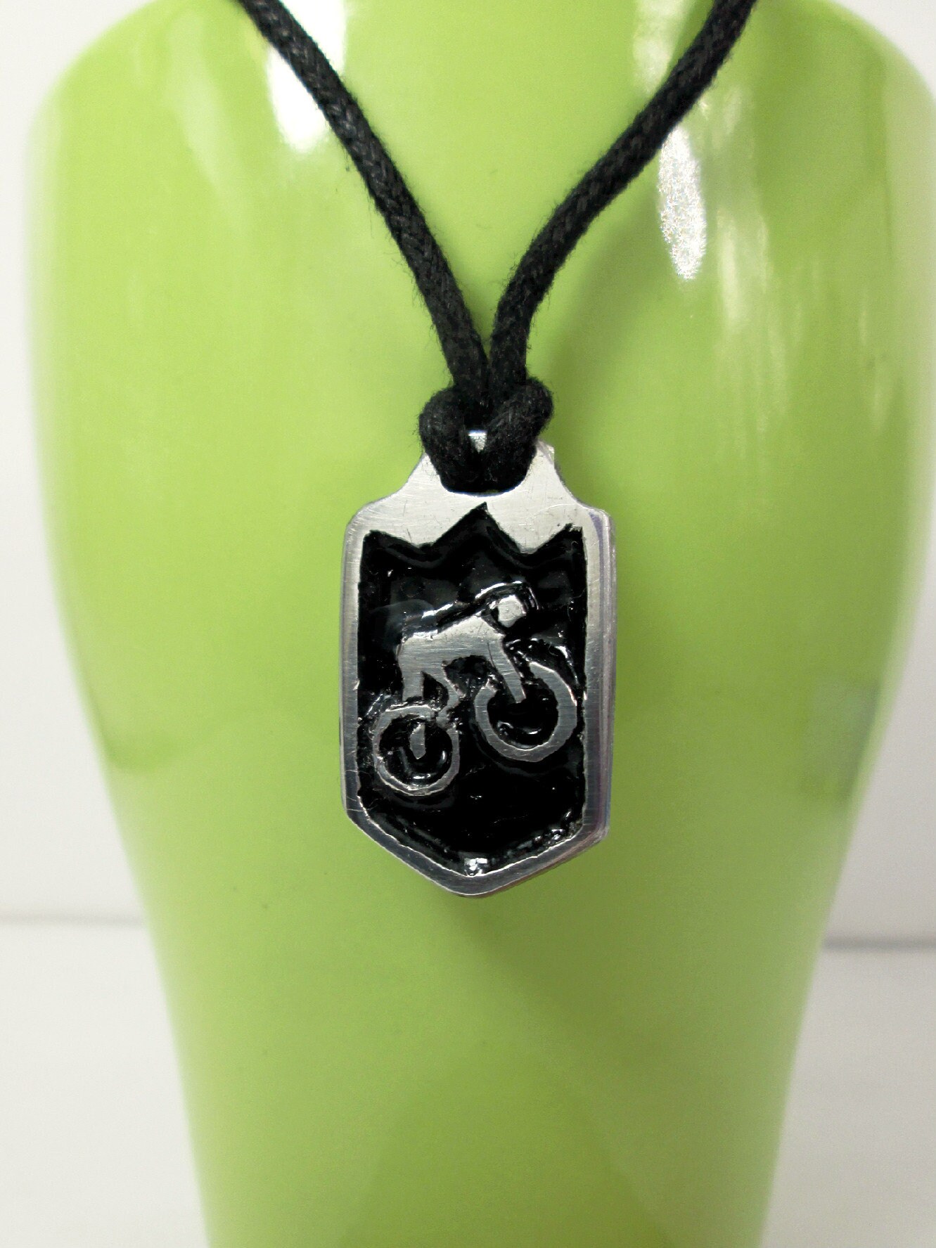 Mountain Bike Necklace Bicycle Rider Charm Necklace Cyclist - Etsy