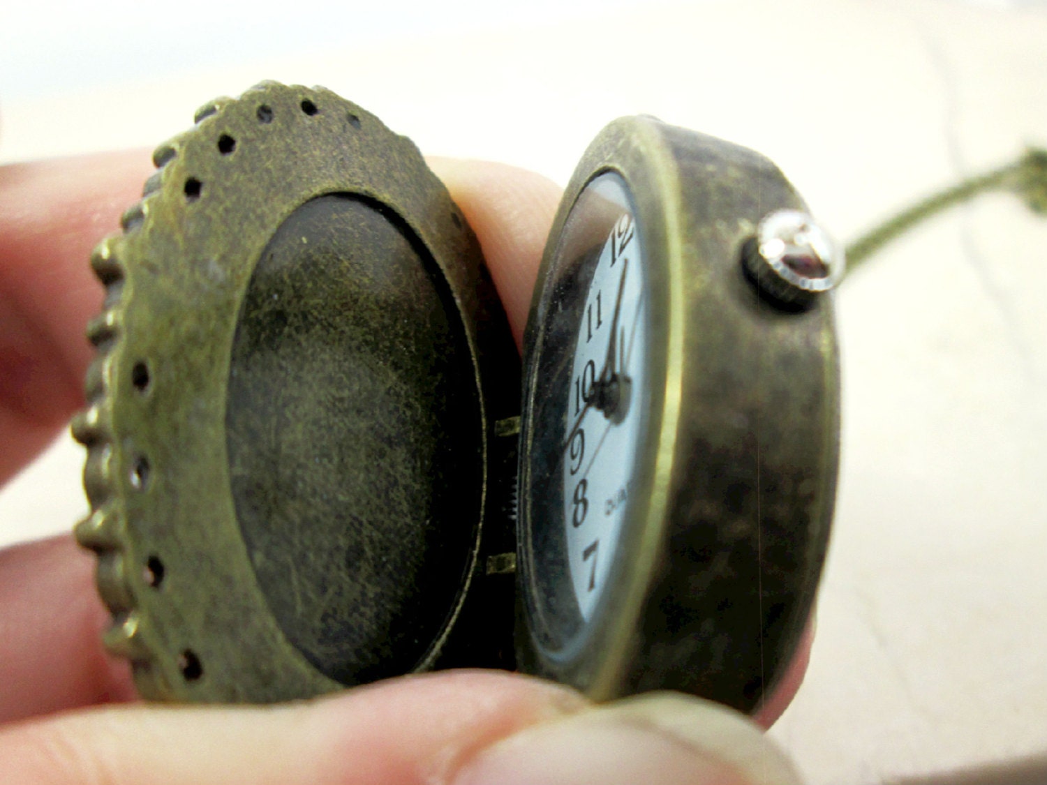 Cameo Watch Necklace Vintage Style Victorian Cameo Locket - Etsy