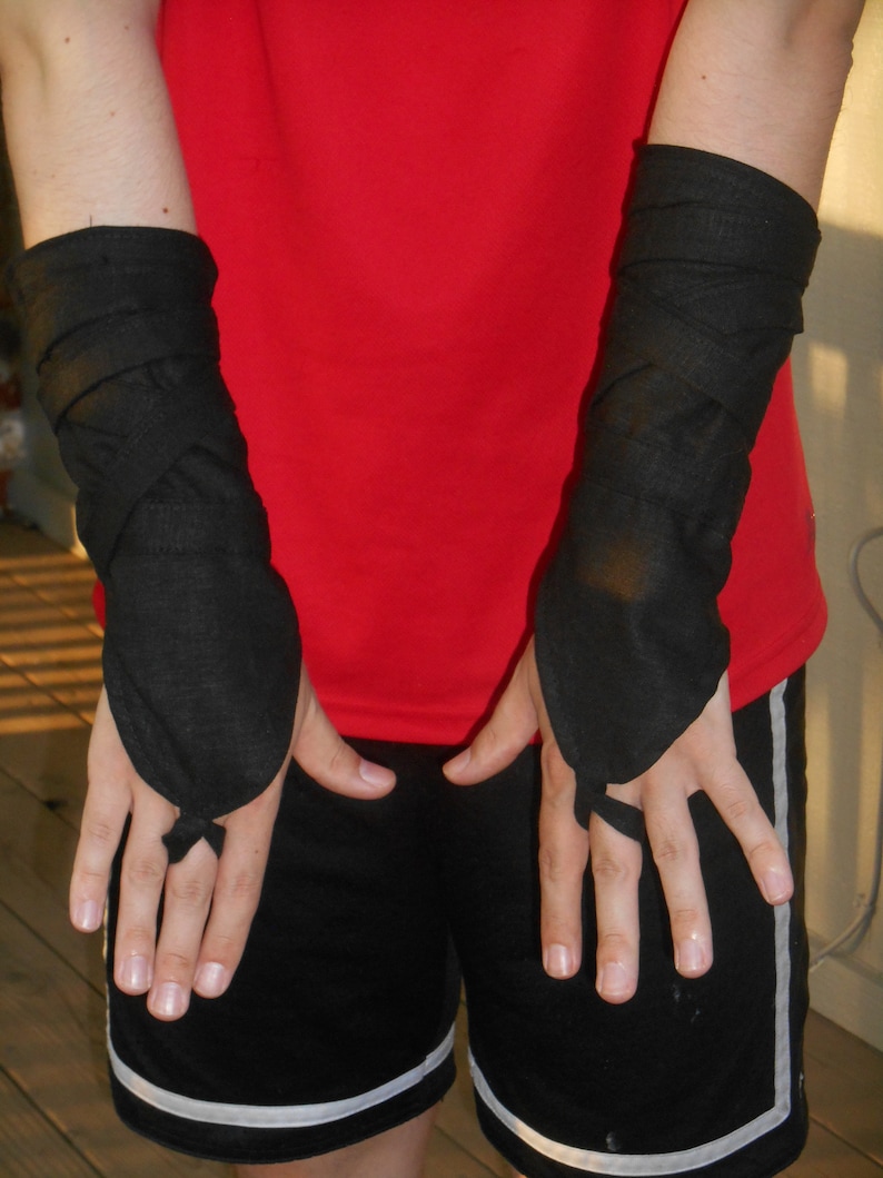 Japanese Tekko Arm Wraps Gloves Martial Arts Ninja Ninjitsu Samurai ...