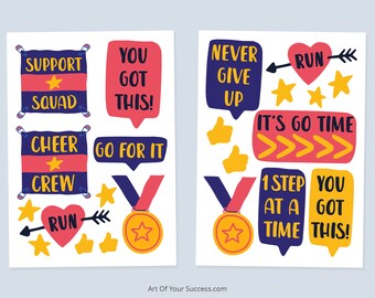 Runners High Temporary Tattoo Sticker set of 2 - Etsy
