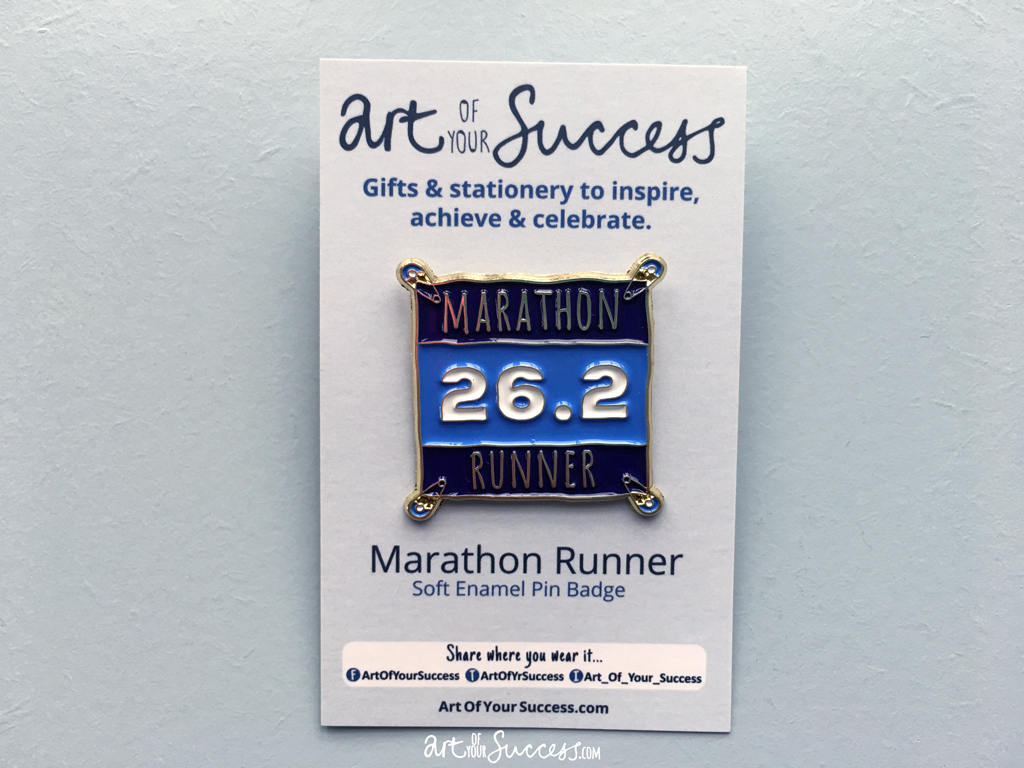 Marathon Runner Enamel Pin Badge Marathon Gift Gift for | Etsy UK