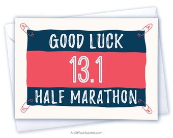 Funny Marathon Greeting Card 26.2, Running, Runner, Good Luck - Etsy