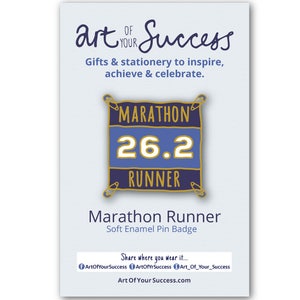 Marathon Runner Enamel Pin Badge Marathon Gift Gift for - Etsy UK