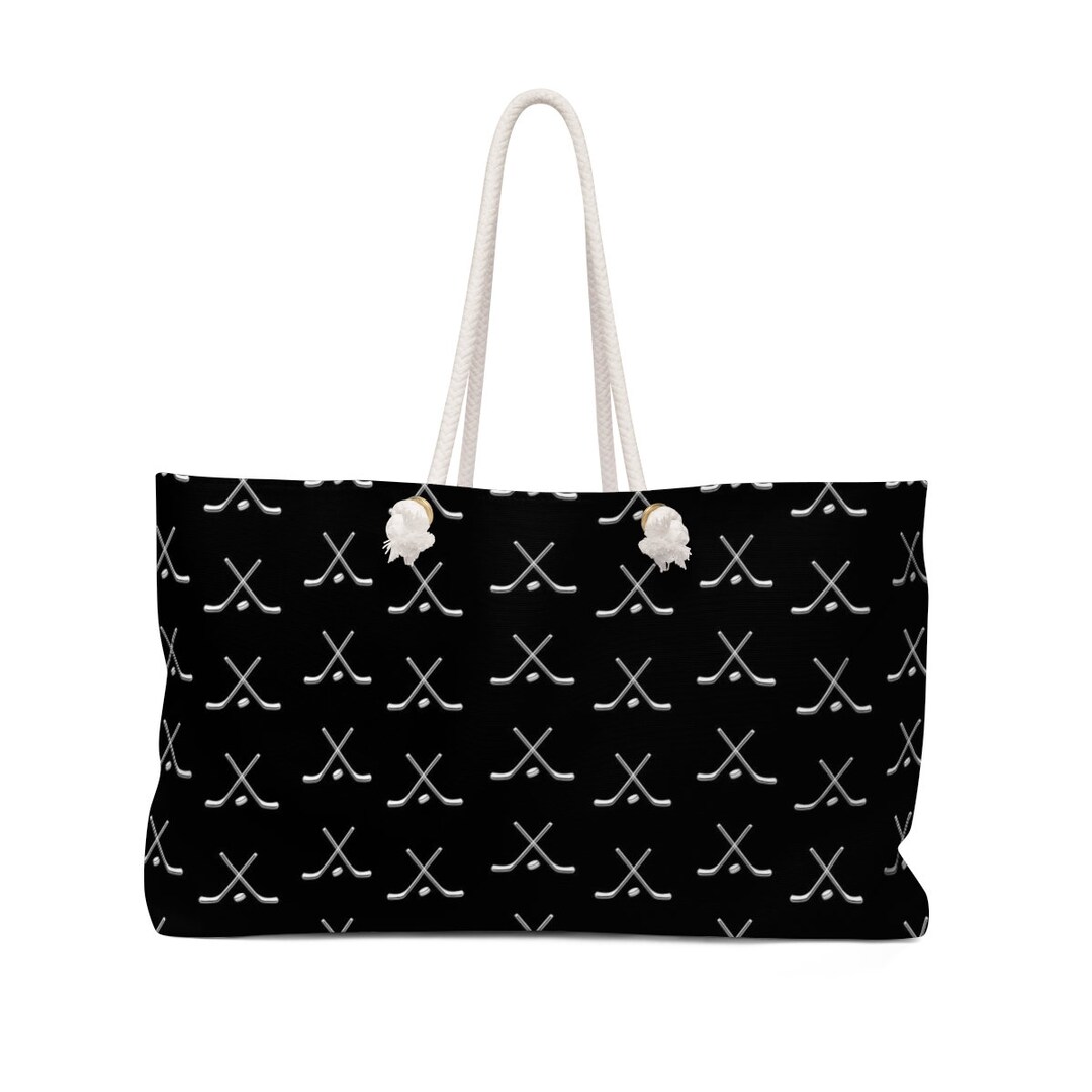 Hockey Mom Carry All, Weekender Bag, Beach Bag, Hockey Gifts, Team Mom ...