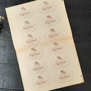 Fragonard Paris Pretty Lithograph Test From a French Printing Workshop ...