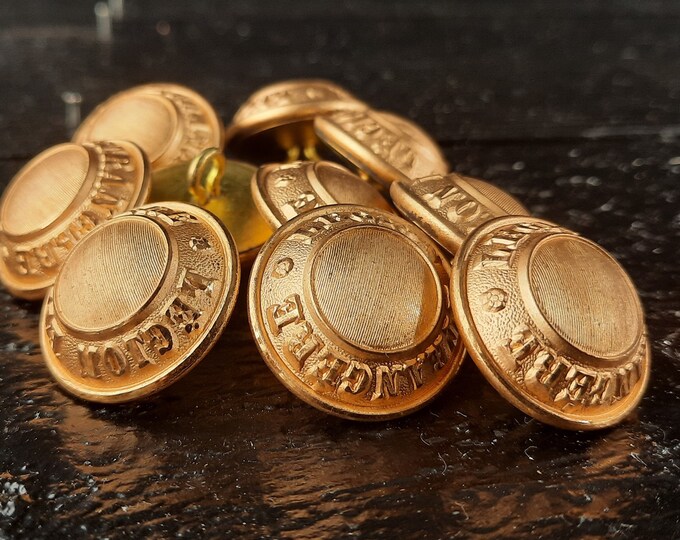 Set of 10 French Foreign Legion Buttons, Legion Etrangere Brass ...