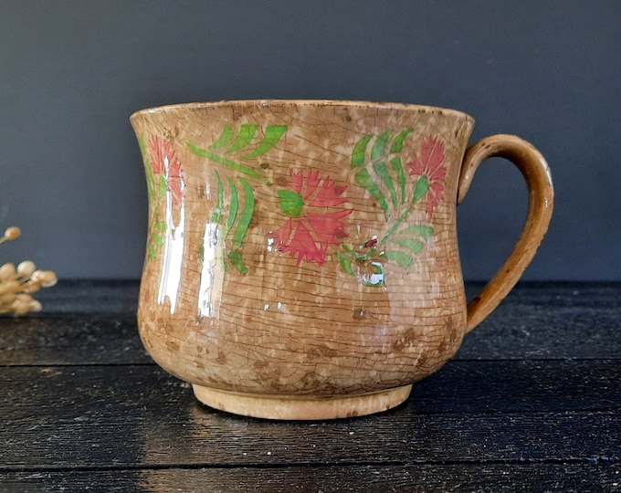 Extra Large Antique French Earthenware Cup From DIGOIN SARREGUEMINES ...