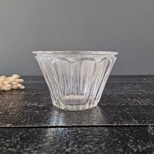 French Antique Glass Jam Jar, Conical Jam Pot Ribbed Blown Glass Jelly ...