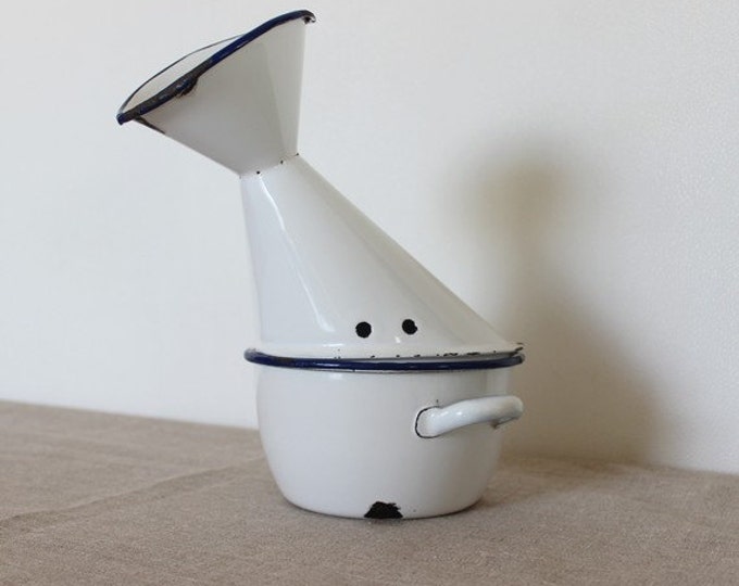 Vintage Medical Inhaler // Metal Enamelled // French Natural Medicine ...