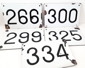 Wall Hangings Railroad Sign Industrial Enamel Number Plaque Large ...