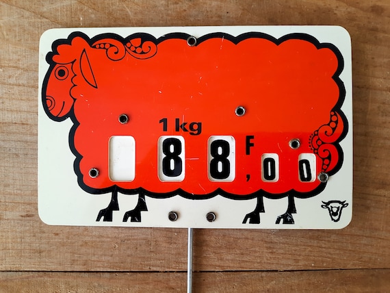 Price Sign Food Retail Price Tag Kitchen Decoration | Etsy