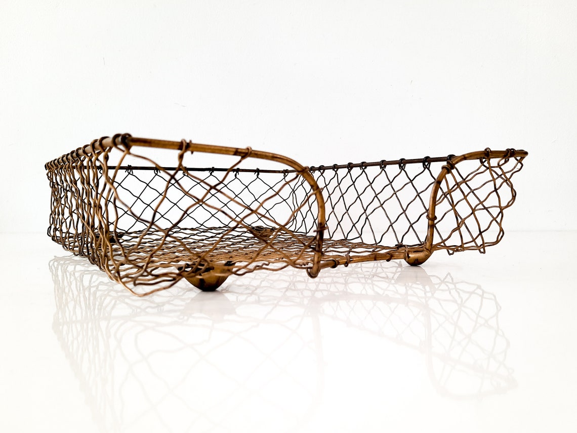 Gold Wire Paper Tray Filing Tray Wire Basket Office Tray - Etsy
