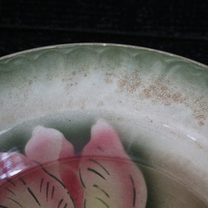 French 1930s Art Deco Saladier From Badonviller With Tulips, Ironstone ...