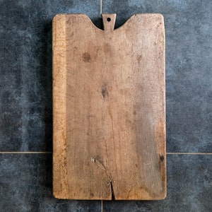 Extra Large Wood Cutting Board With Handle 27, Vintage French Cutting ...
