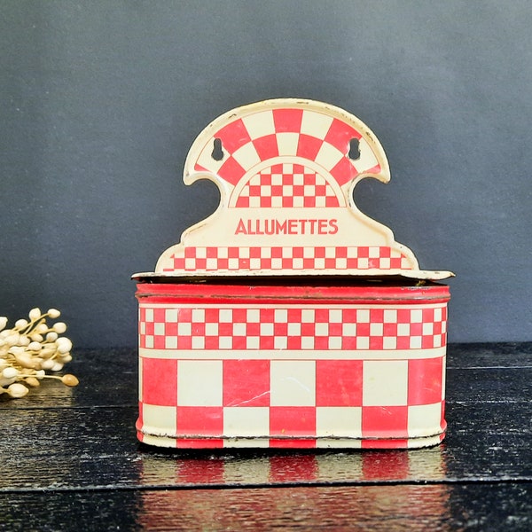 Antique Metal Match Box - Etsy