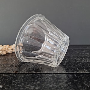 French Antique Glass Jam Jar, Conical Jam Pot Ribbed Blown Glass Jelly ...