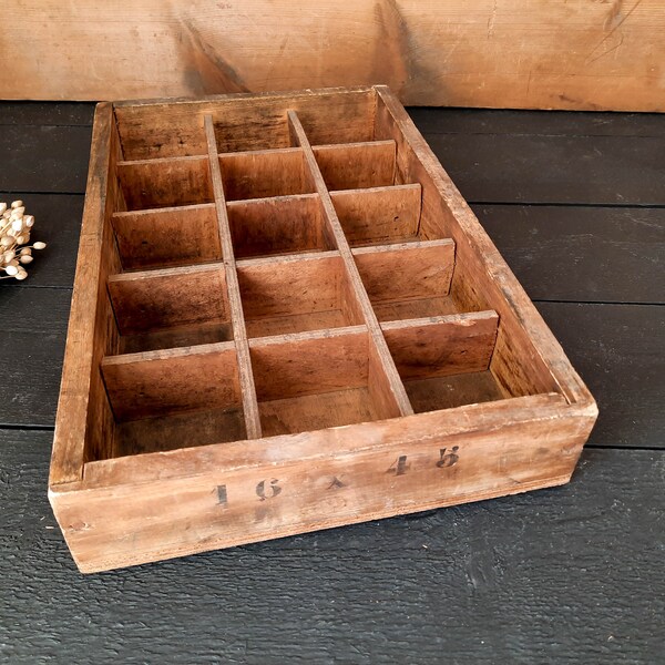 Divided Wood Box - Etsy