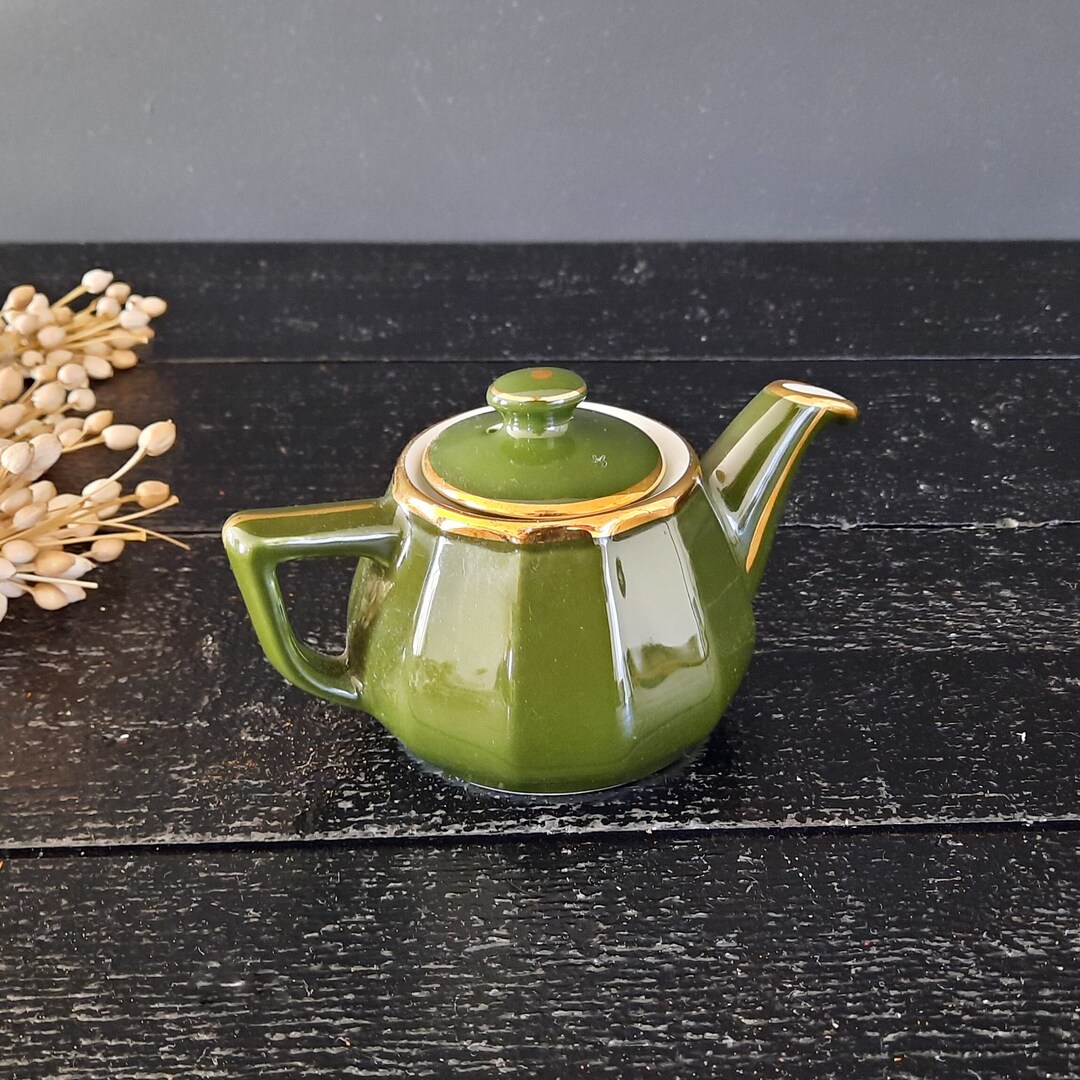 Green and Gold APILCO Individual Teapot or Coffeepot , Brasserie Coffee ...