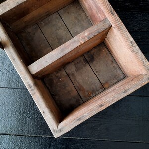 Large French Antique Handmade Rectangular Toolbox Wood, Cobbler Caddy ...