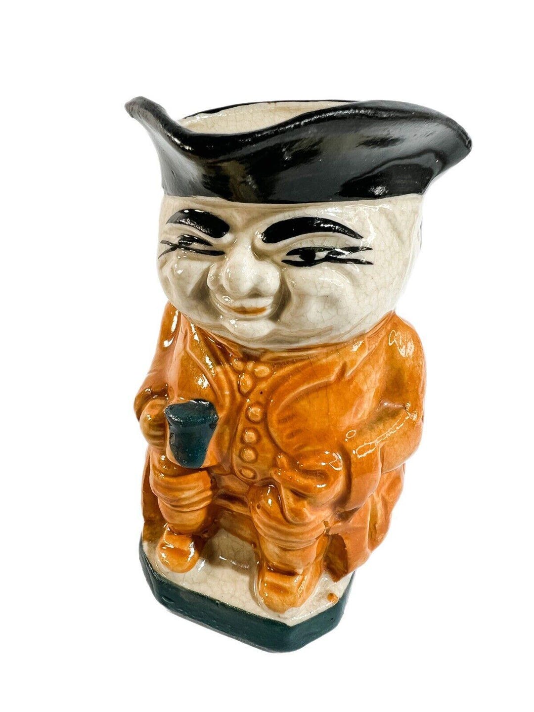 Vintage Made in Japan Ceramic Colonial Style Toby Mug Creamer Holding ...