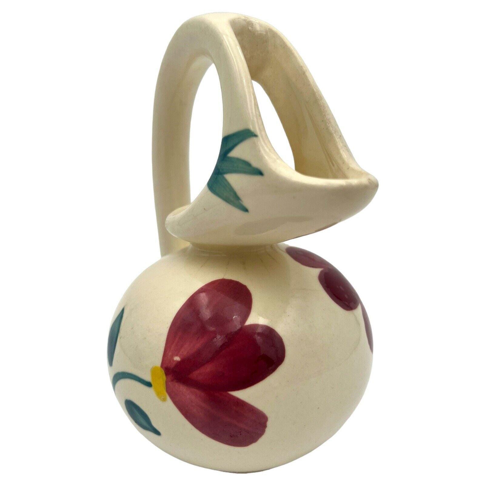 Vintage 1950s Purinton Pottery Honey Jug PETALS Hand Painted Floral ...