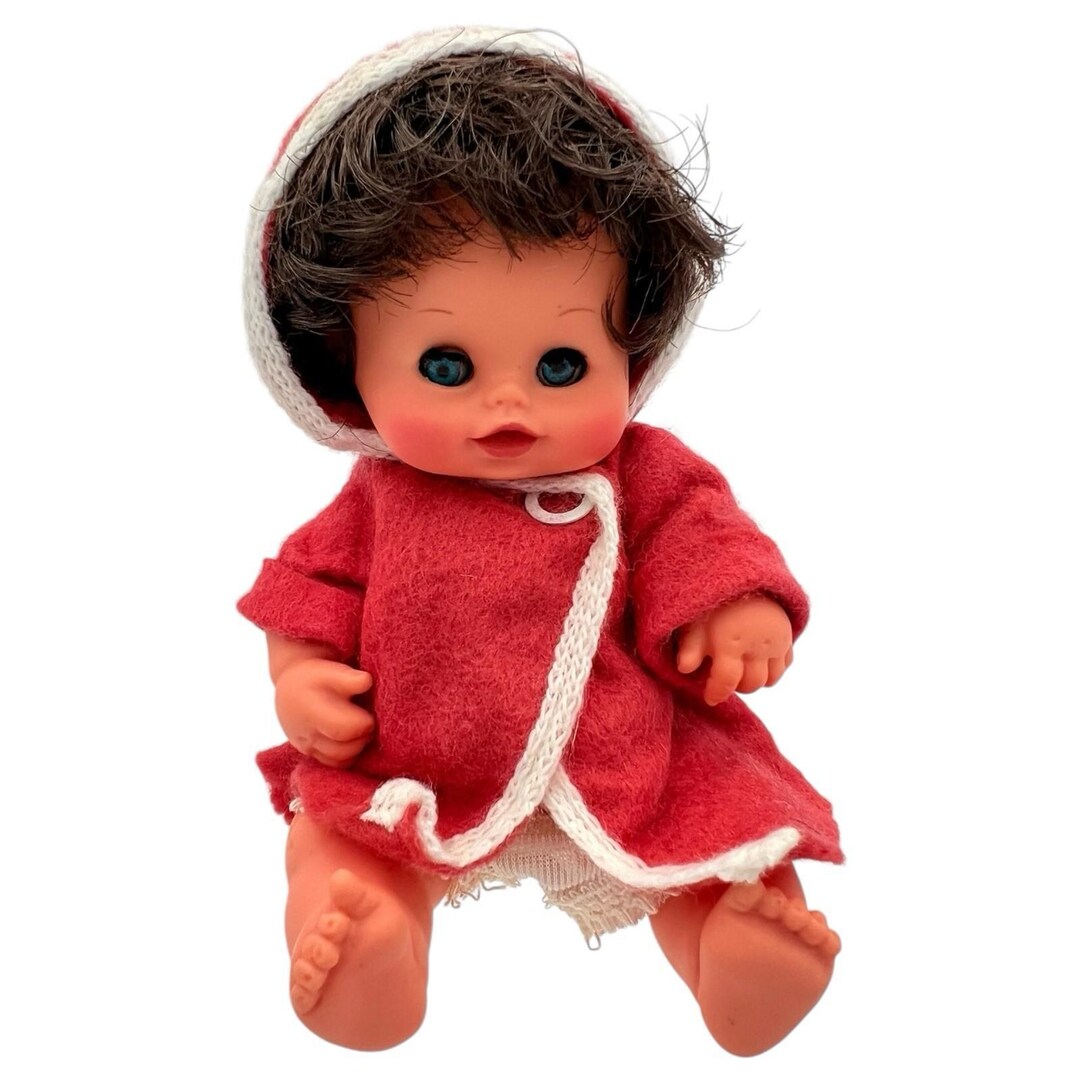 Vtg 1960S Furga Italy Cipa Doll Coat Dress Brunette Baby Sleep Eyes ...