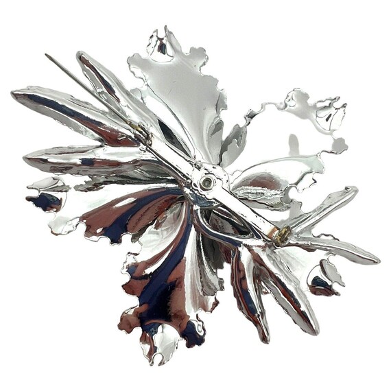 Vtg 1960S Pakula Jewelry Co Hibiscus Flower Silver Br… - Gem