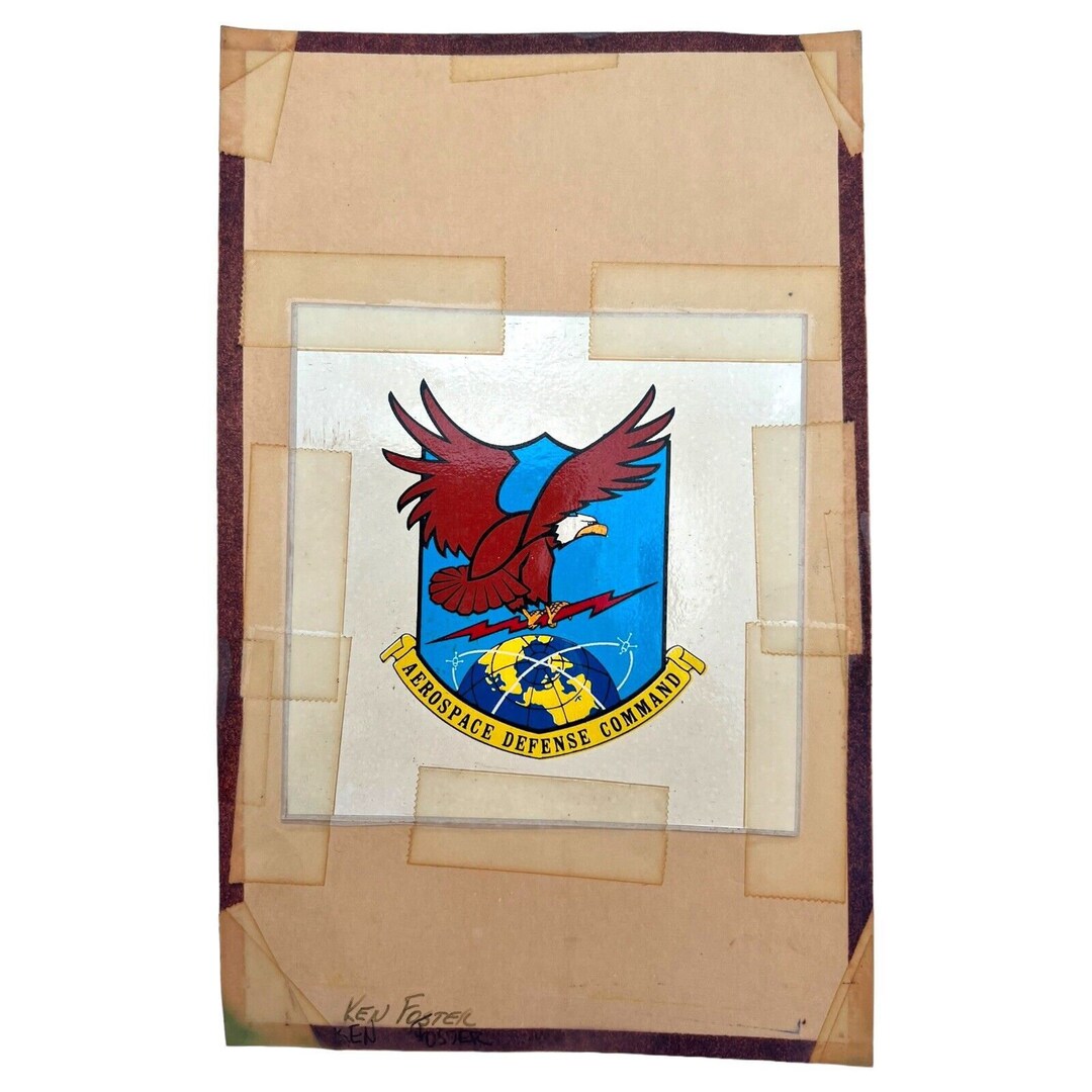VTG 1970s USAF Aerospace Defense Command Emblem Sticker Ken Foster - Etsy