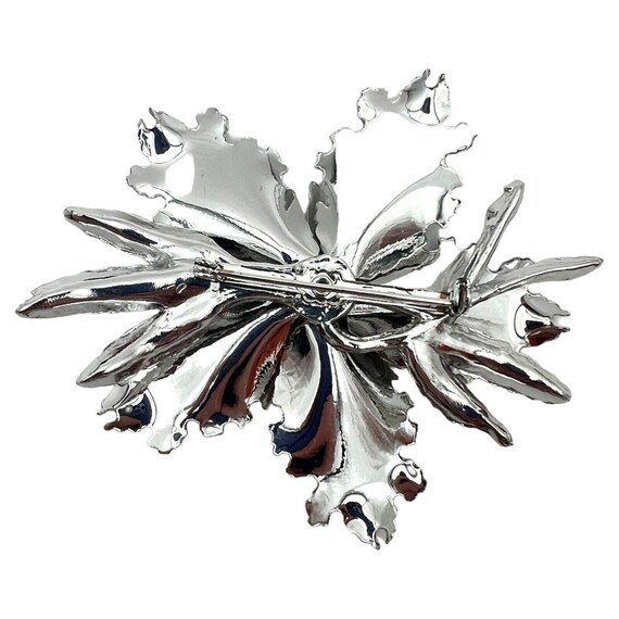 Vtg 1960S Pakula Jewelry Co Hibiscus Flower Silver Br… - Gem