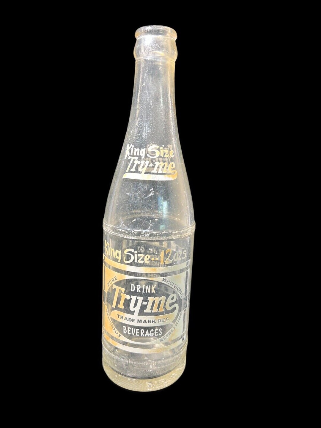 Vintage Try-me Beverage Soda Bottle by Knox Glass Bottle Co - Etsy